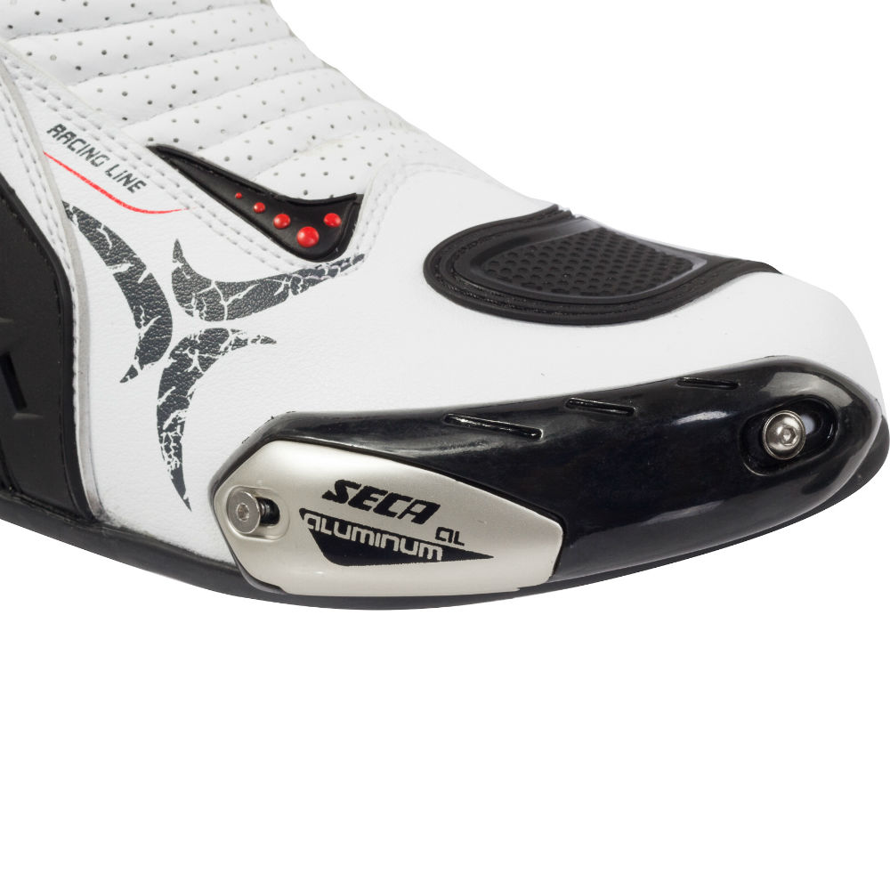 Boty na motorku SECA Hyper bílé | KMBIKERS.cz